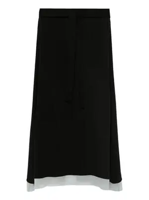 Fendi Silk Skirt - Black