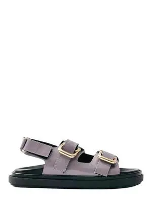 ALOHAS ALOHAS Harper Buckled Slingback Sandals Purple