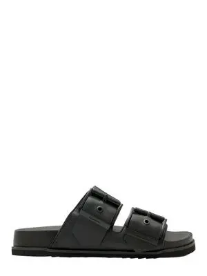 ALLSAINTS Sian Leather Slides - Black