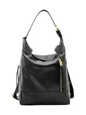 ALLSAINTS Alba Leather Backpack - Black