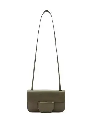 ALLSAINTS Ann Leather Cross Body Bag - Green