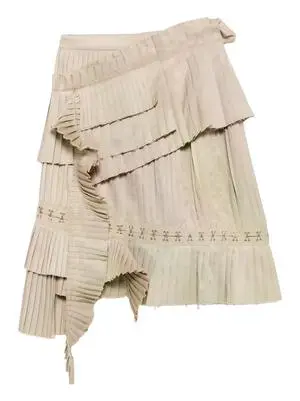 Rokh Pleated Skirt - Neutrals
