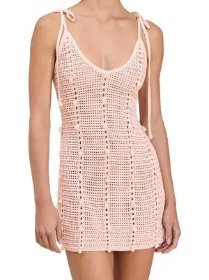 Devon Windsor Knitted Mini Dress Pink