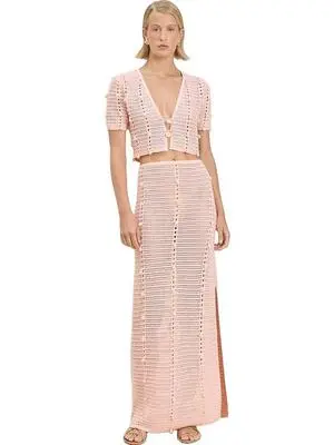 Devon Windsor Haisley Maxi Skirt - Pink