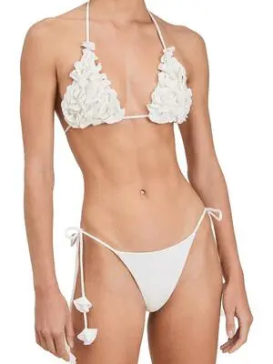 Devon Windsor Lilah Triangle Bikini Top White