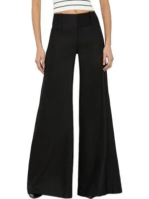 Alice + Olivia Olivia Linen Pant - Black