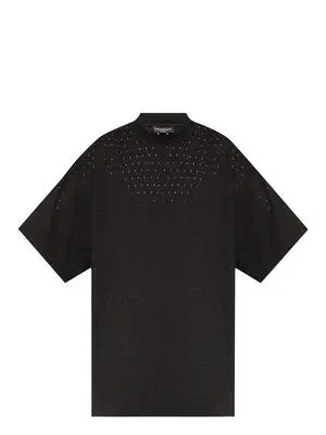 Balenciaga Perforated T-shirt - Black