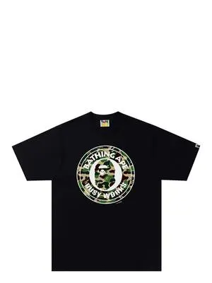 A BATHING APE Abc Camo Busy Works T-shirt /green - Black