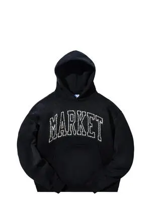 MARKET Static Arc Fleece Hoodie - Black