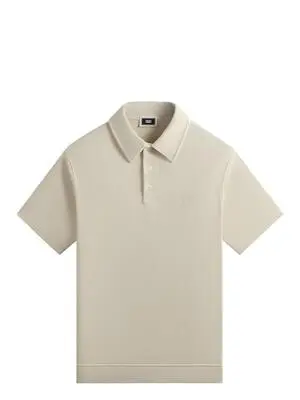 Kith Crystal Wash Interlock Graham Polo 'sandrift - Cream