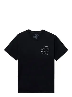 ANTI SOCIAL SOCIAL CLUB Thrashed Logo Flip Tee - Black