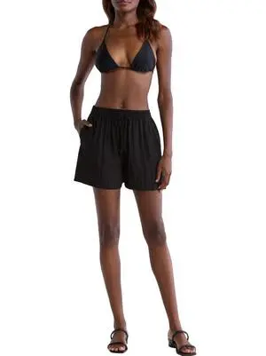 Nordstrom Nordstrom Drawstring Shorts Black