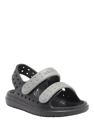 Native Shoes Native Shoes Chase Sugarlite Slingback Sandal Jiffy Black/ Satellite Grey