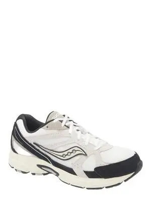 Saucony Ride Millennium Sneaker - White/ Black-suede