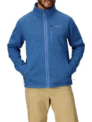 MARMOT Marmot Drop Line Heathered Fleece Jacket Rain Cloud Heather