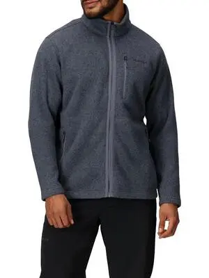 MARMOT Drop Line Heathered Fleece Jacket - Steel Onyx Heather
