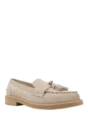 ARTISAN CRAFTED BY ZIGI Poison Tassel Loafer - Sand Suede