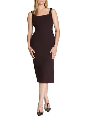 Spanx SPANX® Spanxshape™ Ponte Midi Tank Dress Truffle Brown