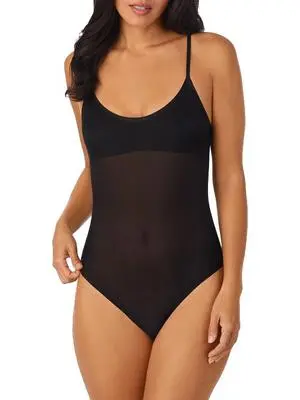ON GOSSAMER Heavenly Stretch Bodysuit - Black