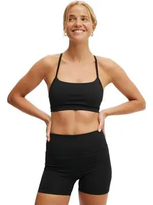 Cotton:on Active 365 Keyhole Crop Black