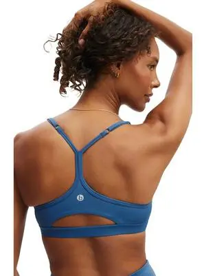 Cotton:on Active 365 Keyhole Crop Deep Blue