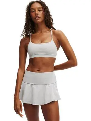Cotton:on Active 365 Keyhole Crop Light Grey Marle