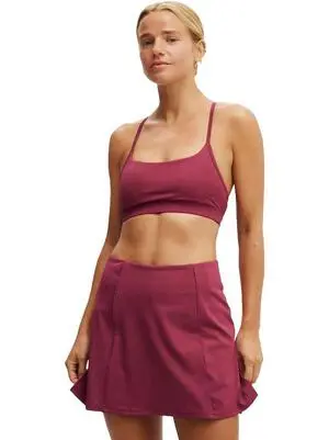 Cotton:on Active 365 Keyhole Crop Sangria