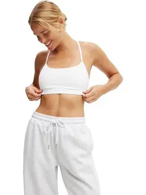 Cotton:on Active 365 Keyhole Crop White