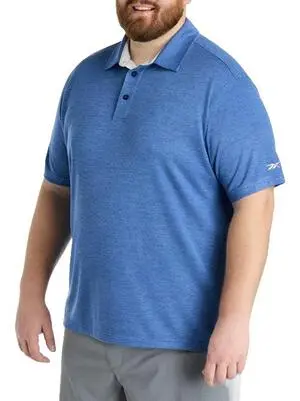 REEBOK Big & Tall Performance Textured Polo Shirt - Twilight Heather