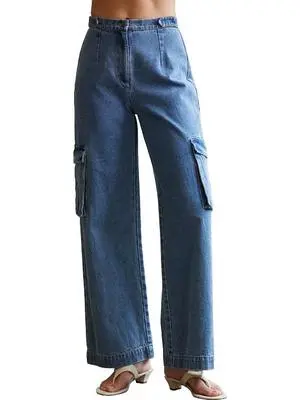 CRESCENT CRESCENT Denim Cargo Pants