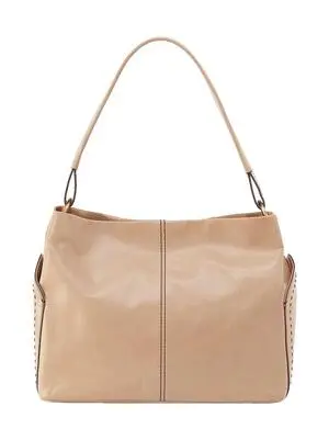 Hobo HOBO Seneca Leather Shoulder Bag Sand