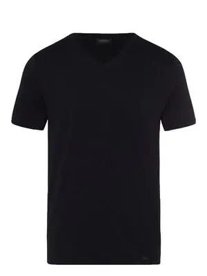 HANRO Living Cotton V-neck T-shirt