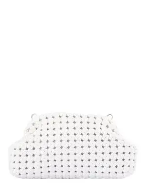 OLGA BERG Olga Berg Everly Handwoven Frame Clutch
