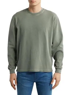 ALEX CRANE Caza Rib Organic Cotton Sweatshirt - Jade