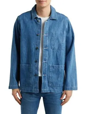 ALEX CRANE Kite Organic Cotton Denim Jacket - Ocean