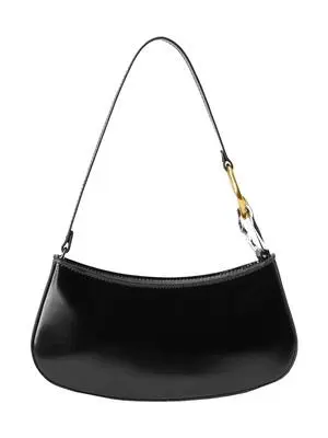 Staud Ollie Leather Shoulder Bag - Black