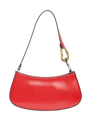 Staud STAUD Ollie Leather Shoulder Bag Cherry