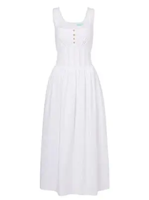 Melissa Odabash Eden Cotton Maxi Dress - White