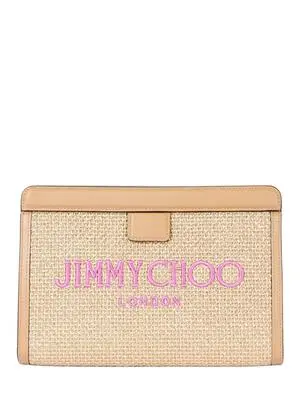 JIMMY CHOO Avenue Small Pouch - Beige