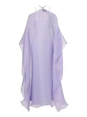 TALLER MARMO Spirito Ruffled Tulle Kaftan - Purple