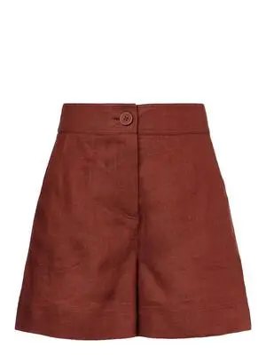 ERES Correct Linen Shorts - Brown