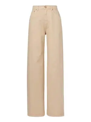 BLAZÉ MILANO Java High-rise Wide-leg Jeans - Beige