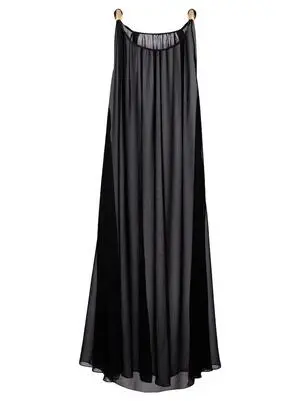 ADRIANA DEGREAS Holiday Embellished Maxi Dress - Black