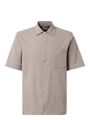 Herno Seersucker Shirt - Brown