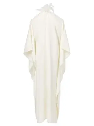 TALLER MARMO Feather-trimmed Gown - White