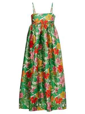 ALEMAIS Amelia Printed Gown - Multicoloured