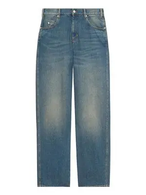 Isabel Marant Jorje Loose Fit Jeans - Blue