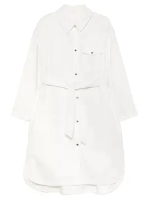 YVES SALOMON Yves Salomon Denim Midi Shirt Dress