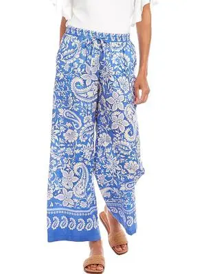 Karen Kane Drawstring Pants - Floral Print