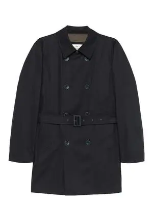 Herno Double-breasted Trench Coat - Blue